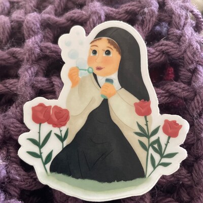 Sipping With the Saints Bundle of 6 Catholic Stickers, Bible Study Gift ...