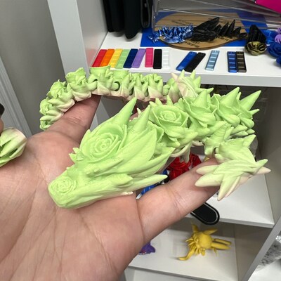 Rose Dragon Cinderwing3d STL File for 3D Printing STL Print - Etsy
