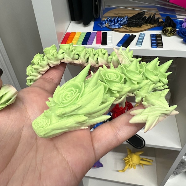 Rose Dragon, Cinderwing3d, STL File for 3D Printing, STL Print Files ...