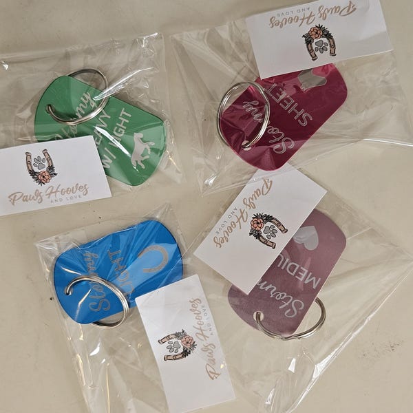 Personalized Horse Blanket Tag, Horse Rug Tag, Tack Tag, Horse Name Tag ...