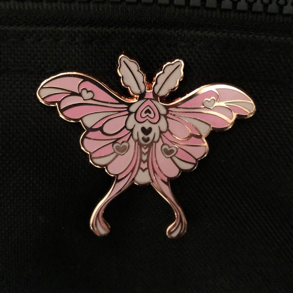 Mystical Moth Enamel Pin - Etsy