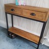 Slim Console Table With Drawers - Radiator Shelf Depth 20cm - Modern ...