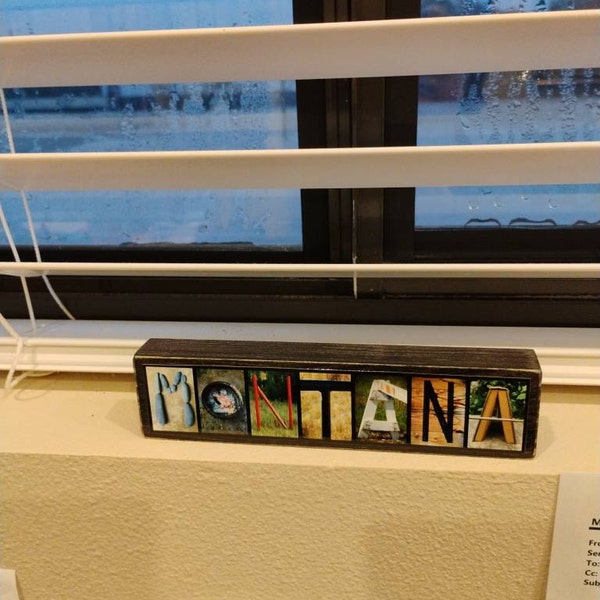 Custom Last Name Sign, Photo Letters Art, Personalized Home Decor, Last ...