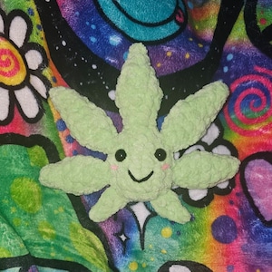 Boho Crochet Ouid Flower PATTERN Weed Leaf Amigurumi, Crochet Pot ...