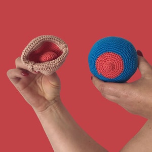 Crochet Pattern UTERUS With Fallopian Tubes & Ovaries Womb Model Doula ...