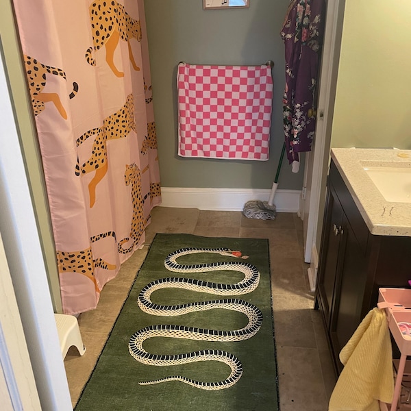 Bathroom Rug, Modern Rug, Animal Rug, Cute Rugs, Front Door Rugs, Snake ...