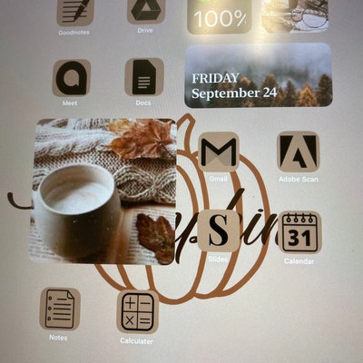 1 Mil IOS14 Fall Halloween App Icons, Neutral Fall Aesthetic, Mega ...