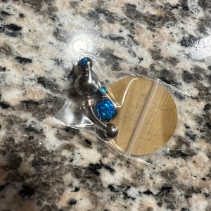 10 COLORS RIVERSTONE Captive Bead Ring, Surgical Steel/titanium Size ...