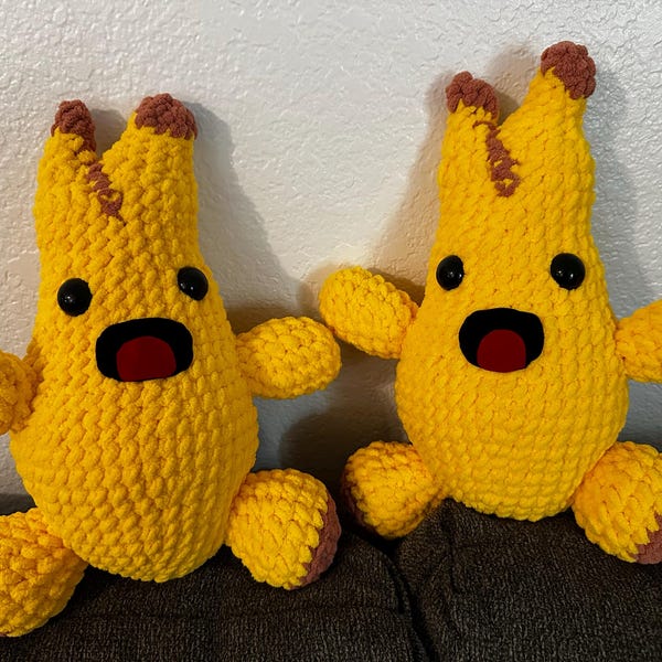 Cute Banana Peely Plush Crochet Pattern PDF - Etsy
