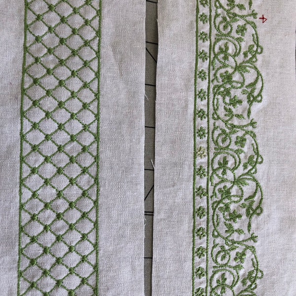 Blackwork Collar Embroidery Designs: 16th Century Borders (5x7, 6x10 ...