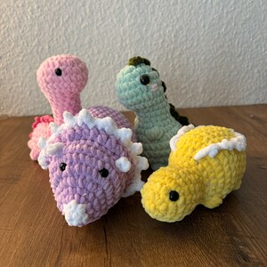 Dinosaur Jurassic World No Sew Crochet Pattern, No Sew Amigurumi ...