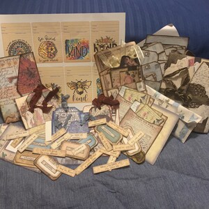 Stamps 5 Pages Printable Vintage Ephemera Instant - Etsy