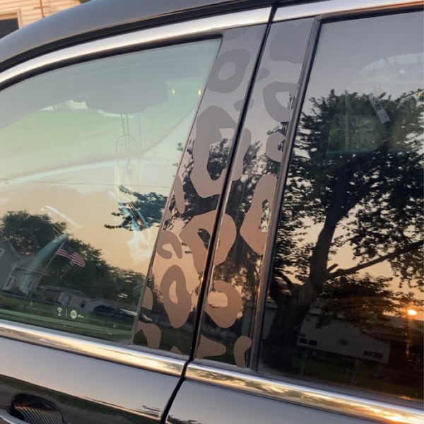 Leopard Print JDM Car Decal Sticker / Leopard Print Side Vehicle Wrap ...