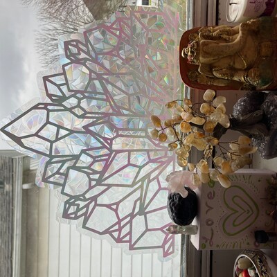 XL Crystal Arch Glass Window Static Cling // Produces Rainbows ...