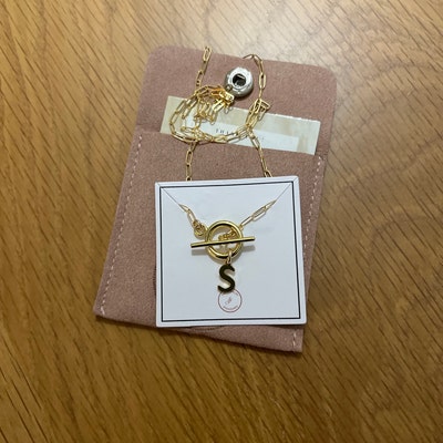 14k Gold Filled Paperclip Chain Necklace With Mini Toggle Closure, Gold ...