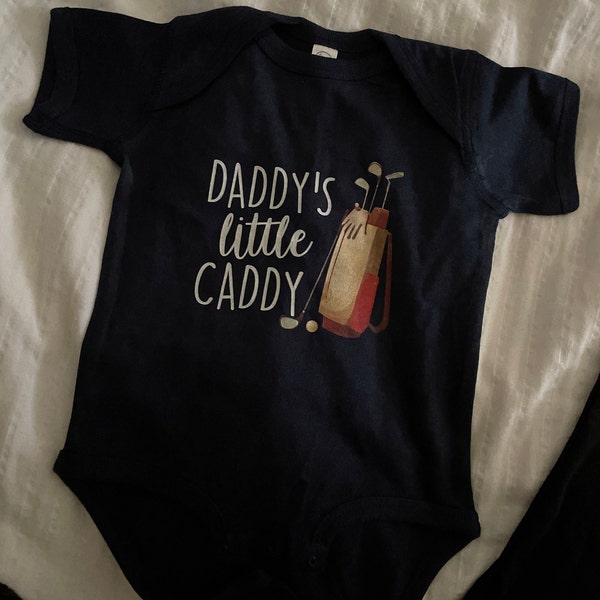 Daddy's Little Caddy Baby Bodysuit: Golfing Dad Gift - Etsy