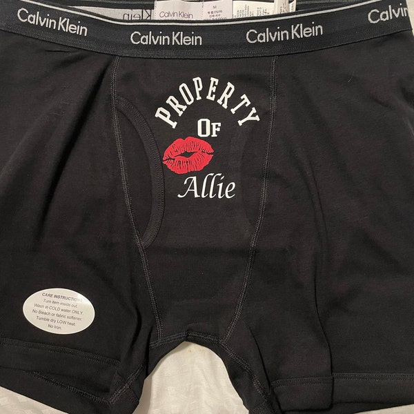PERSONALIZED Boxers, Cotton Anniversary Gift, Gift for New Dad ...