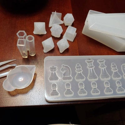 19 Styles Polyhedral Game Dice Molds-resin Dice Molds-dnd Dice Mold Set ...