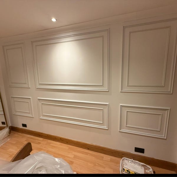 Wall Molding Package Ready to Assemble, Pre-cut Factory Primed, Wall ...
