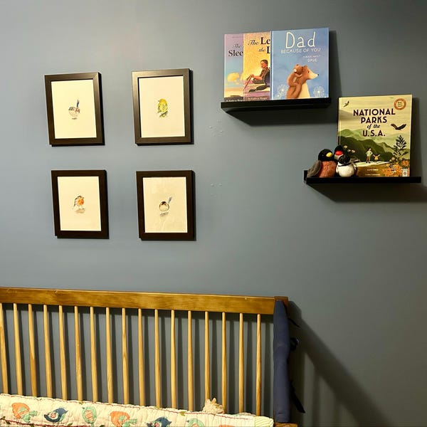 Forget Me Not Watercolor/blue Floral Wall Art Print/forget Me Not ...