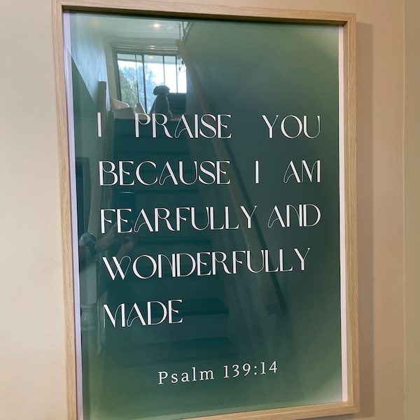 Retro Christian Wall Art Digital Download Scripture Poster ...