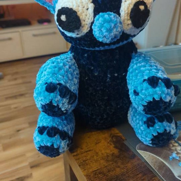 Crochet Blue Alien Pattern, Koala Crochet , Plush Toy, English and ...