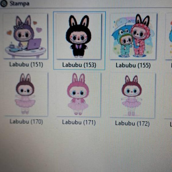 Labubu PNG Images, Bundle of Labubu Vector Digital File for Cricut ...