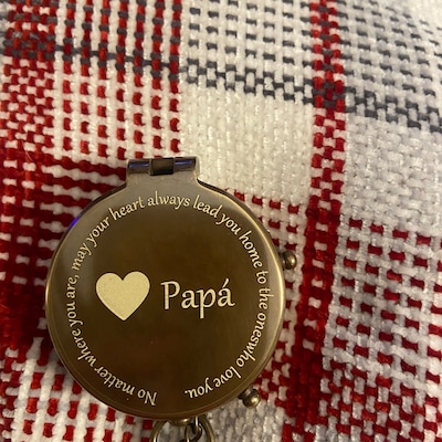 Custom Father Day Gift, Father in Law Gift, Engraved Compass for ...