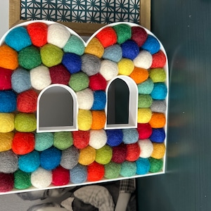 Bright Bumble Bee Garland Gold Yellows White Felt Ball Honey Bee Banner ...