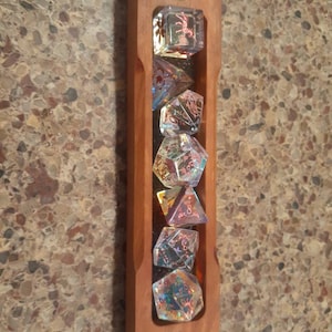 Full Set Handmade Resin Sharp Edge Dice Polyhedral Dice Set - Etsy