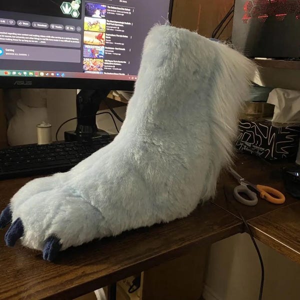 Kemocube's Fursuit Slim Sock Paws Pattern - Digital PDF Download - Etsy