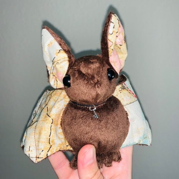 World Map Bat Plush, Stuffed Animal, Softie - Etsy