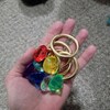Sonic Gold 9 Mini Metal Power Rings Game Figure Display - Etsy
