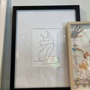 Woman's Body Fine Line Print Abstract Art Line Drawing - Etsy