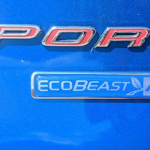 Gel Coated domed FORD Ecobeast AWD or Twin Turbo AWD Emblem Overlay ...