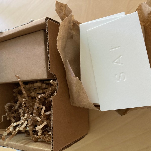 The Kennedy – Custom Letterpress Printed Calling Cards - Etsy