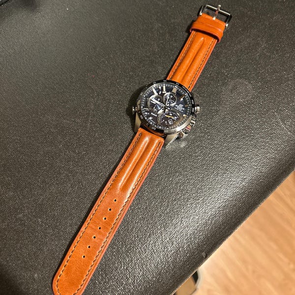 Custom Leather Watch Band, Leather Watch Strap, Genuine Leather Strap ...