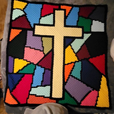 Checkered Hole Illusion Pattern Graph With Single Crochet Written ...