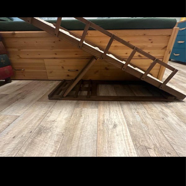 Pet Ramp With Foldable Rails 4 Height Levels Adjustable Steps - Etsy