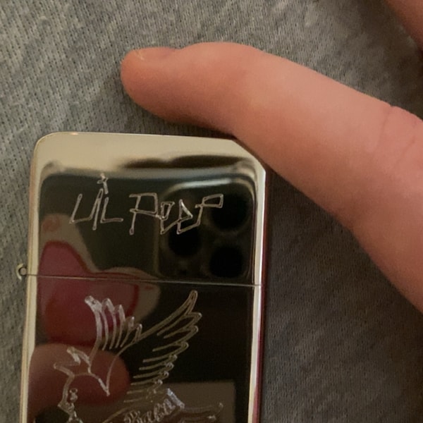 Lil Peep Solid Brass Lighter in a Chrome Finish & Gift Tin- FREE ...