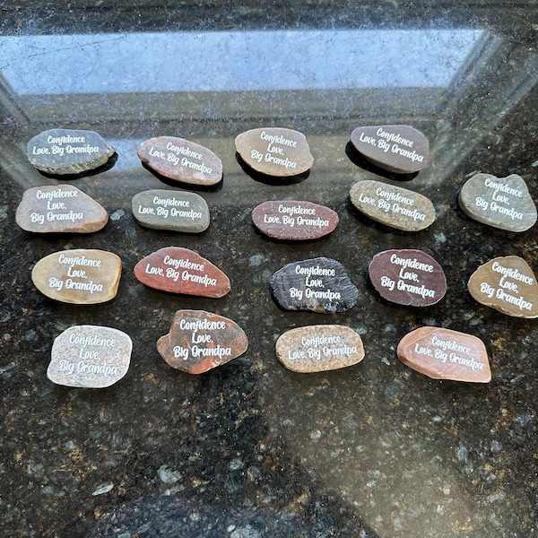 Word Stones, Engraved River Rocks, Inspirational Word Stones ...