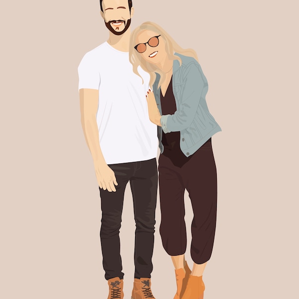 Custom Illustration Group Portrait - Etsy