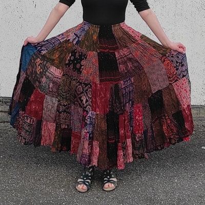 Fairy Boho Patchwork Skirt,maxi Dress,patchwork Dress,hippie Skirt ...
