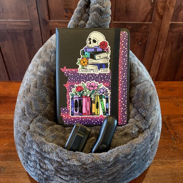 Large Book Pouf, Kindle Pillow, iPad Tablet Stand, Gift for Book Lover ...