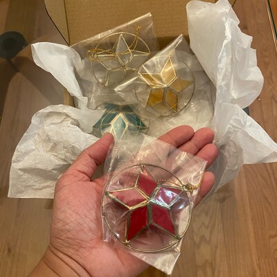 Mini Parol Capiz Star Ornaments - Etsy