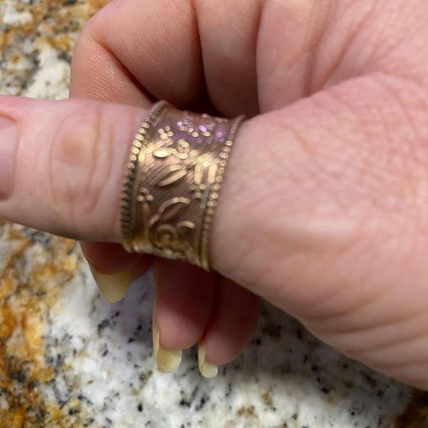 Pure 100% Copper Wrap Ring, Arthritis Thumb Ring, Solid Copper Ring ...