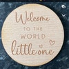 Baby Arrival Sign | Welcome to the World | Hello World L Engraved Name ...