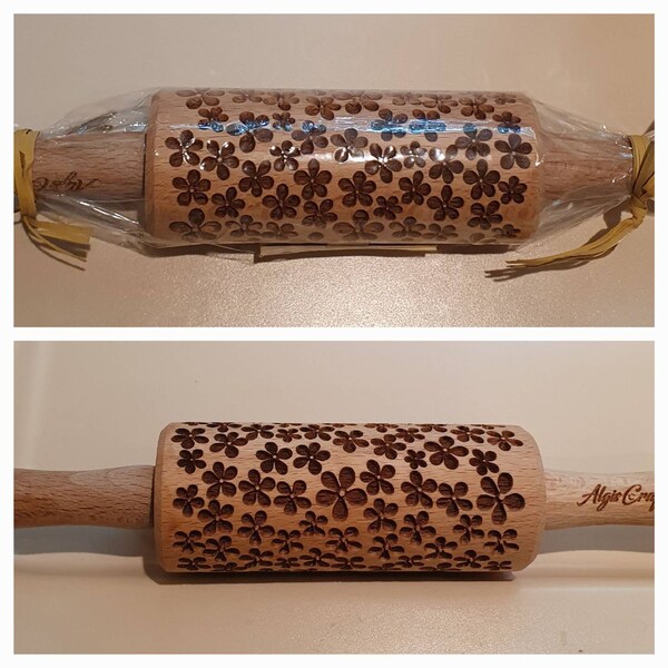 Personalized Rolling Pin With NAMES and Symbol. up to 16 Names/ Words ...
