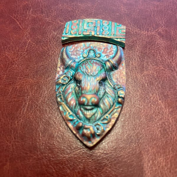 Kokopelli Good Luck Polymer Clay Medallion Pendant Jewelry Making ...