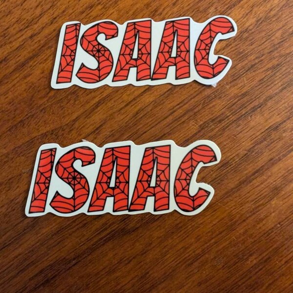 Spider Sticker, Custom Sticker Name, Spidey Sticker, Spider Name ...